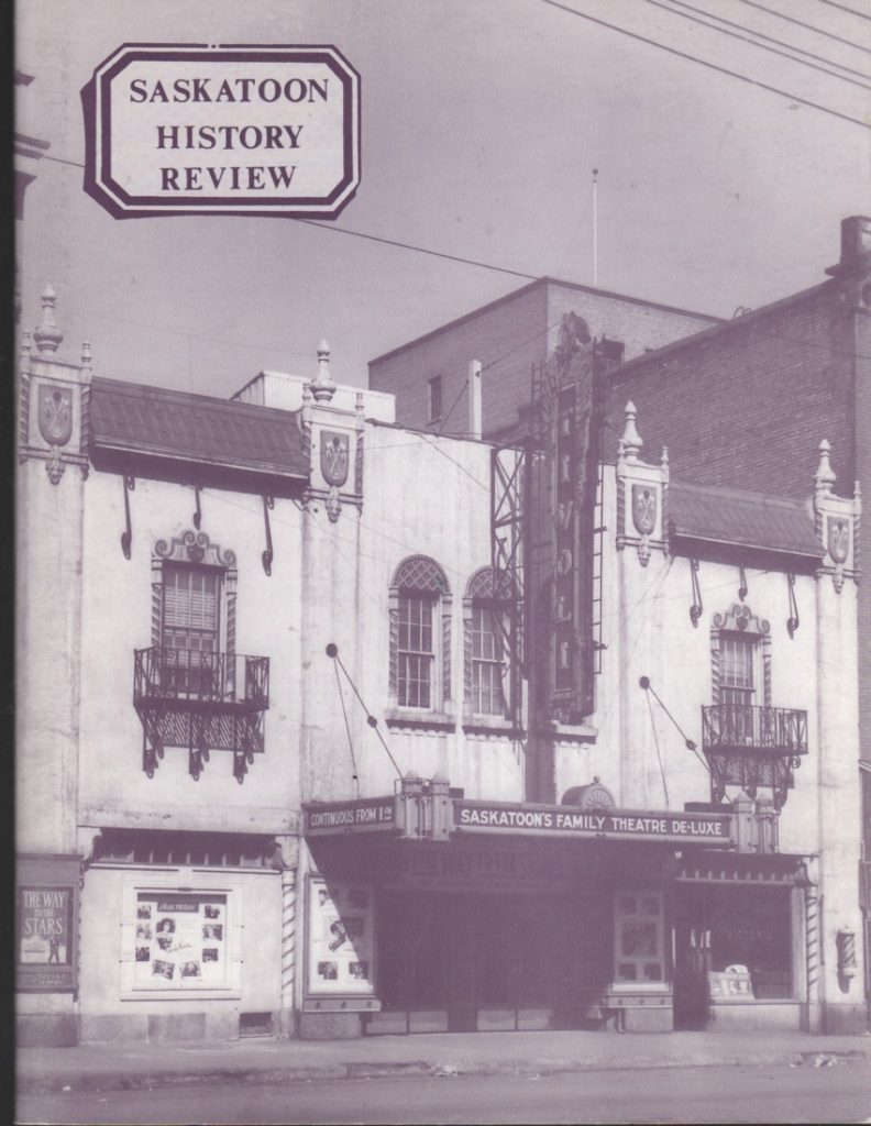 Saskatoon History Review – Saskatoon Heritage Society