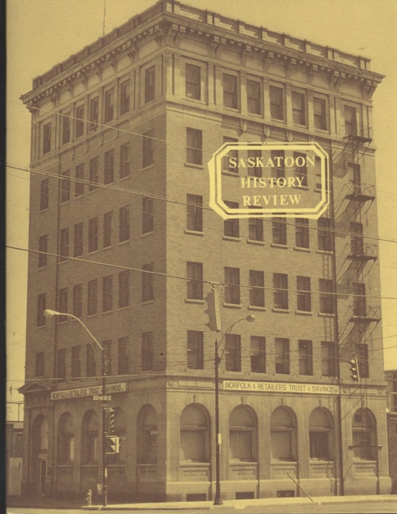 Saskatoon History Review – Saskatoon Heritage Society