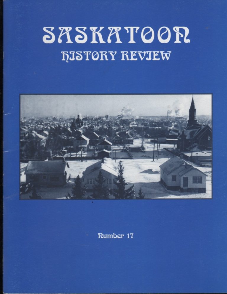 Saskatoon History Review – Saskatoon Heritage Society