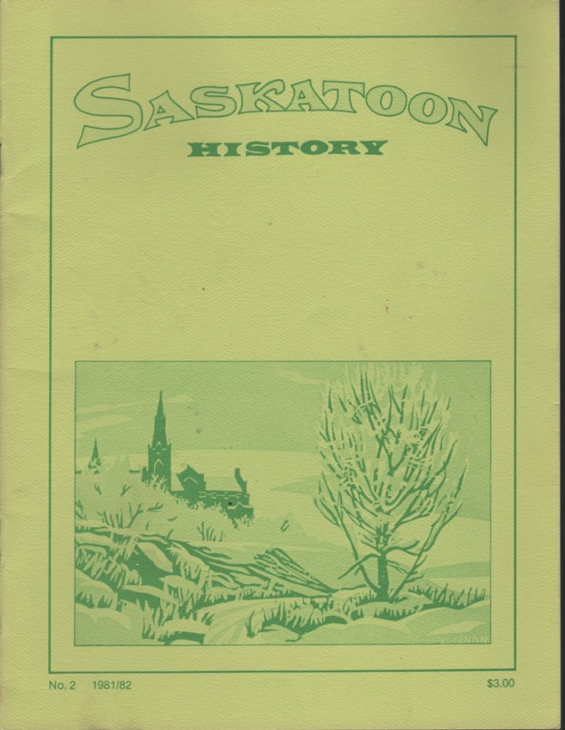 Saskatoon History Review – Saskatoon Heritage Society