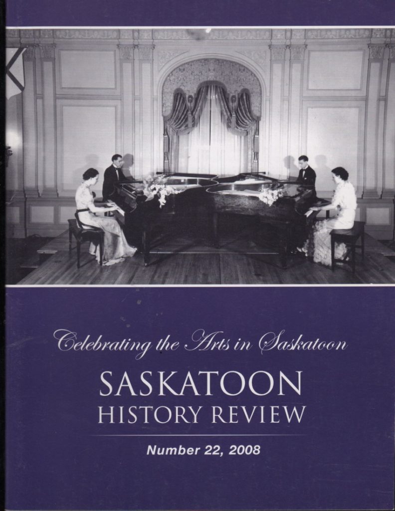 Saskatoon History Review – Saskatoon Heritage Society