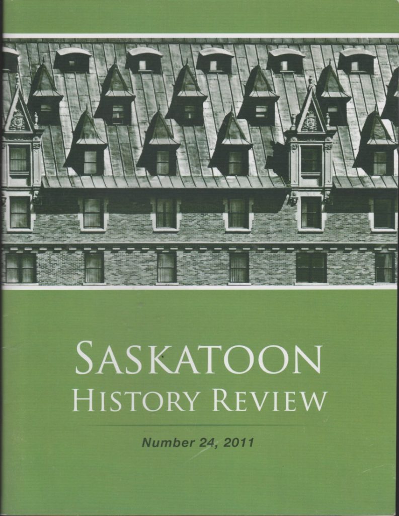 Saskatoon History Review – Saskatoon Heritage Society