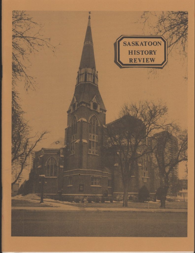 Saskatoon History Review – Saskatoon Heritage Society